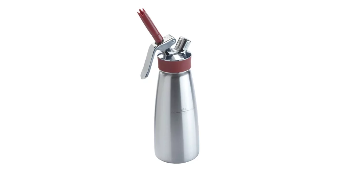 Syphon à crème chantilly inox Gourmet Whipe - tête inox 0.5L | De ...