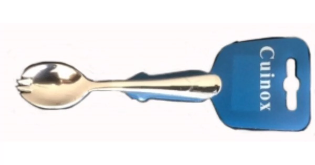 Hapjeslepel-vork 18/8 L110mm | De Kookplaneet